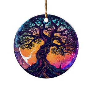 Tree of Life Ornament Vibrant Colors Wall Art Nature Inspired ...