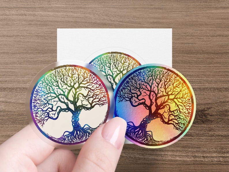 Tree of Life Svg Png Jpeg, Rainbow Tree of Life Digital Download ...