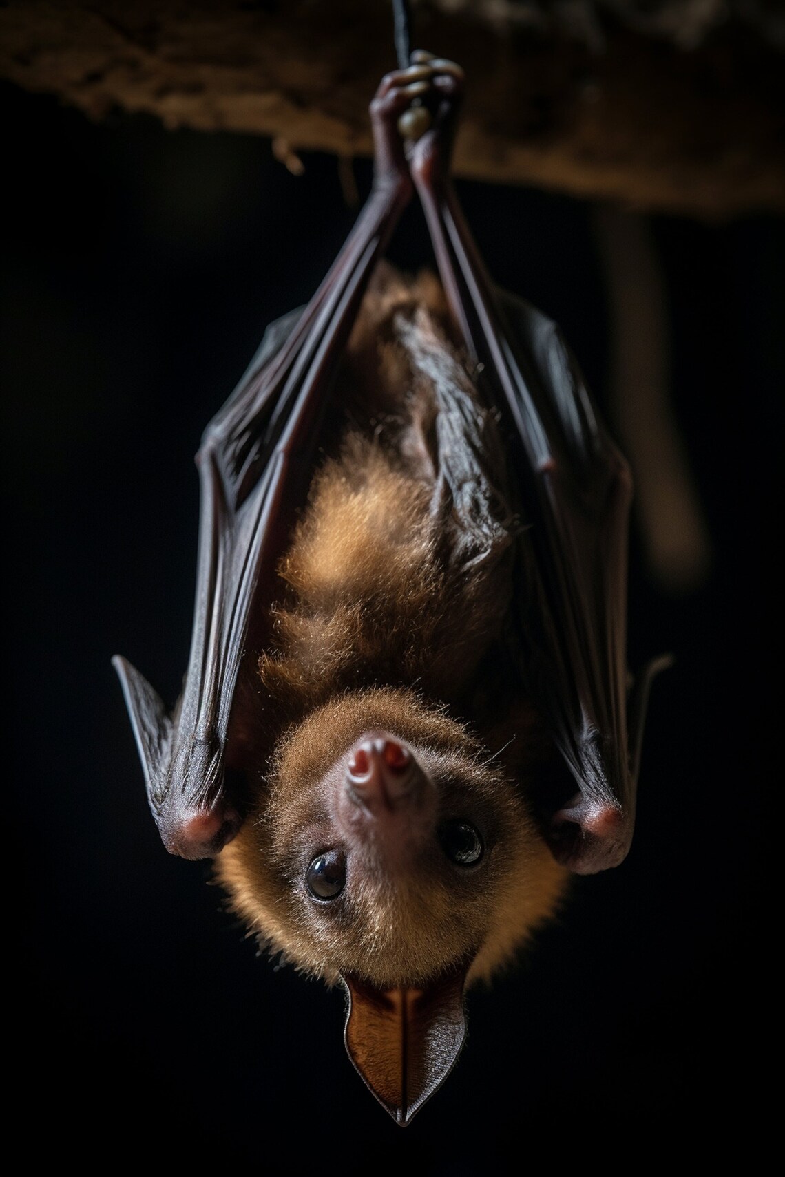 Bat Upside Down, AI Digital Image, Art Download, Tshirts, Art Prints - Etsy