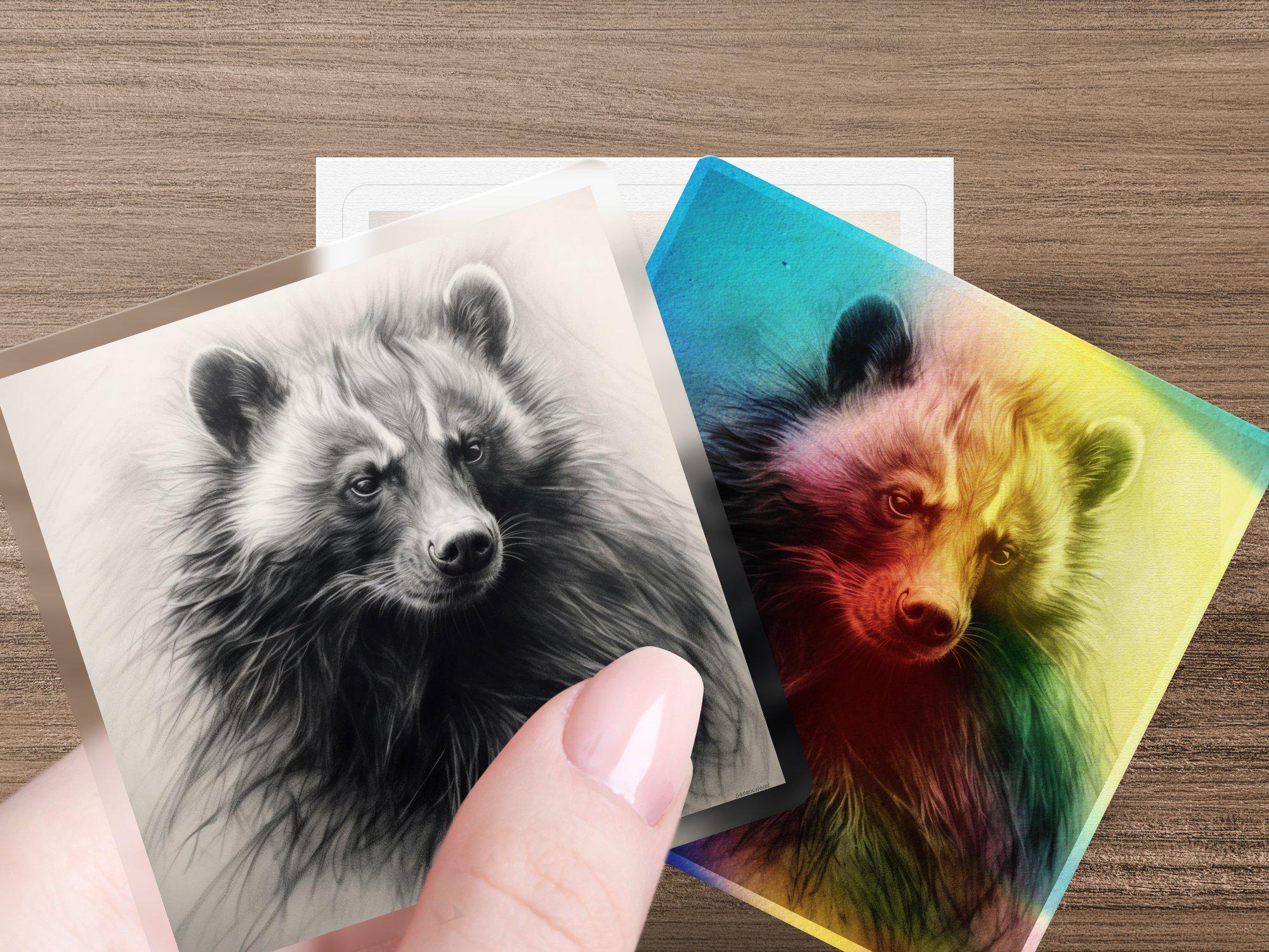 Wolverine Wall Art Print, Digital Animal Illustration, Modern Wildlife ...