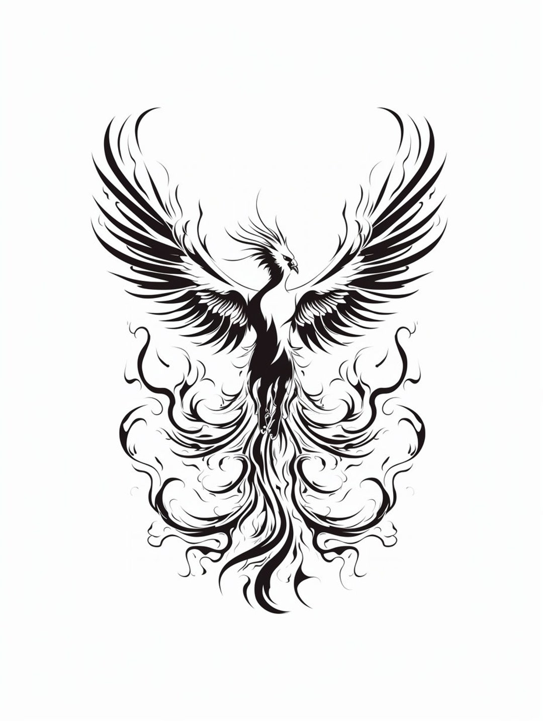 Pheonix Rising Image of the Pheonix Bird Rising From the Ashes. PNG ...