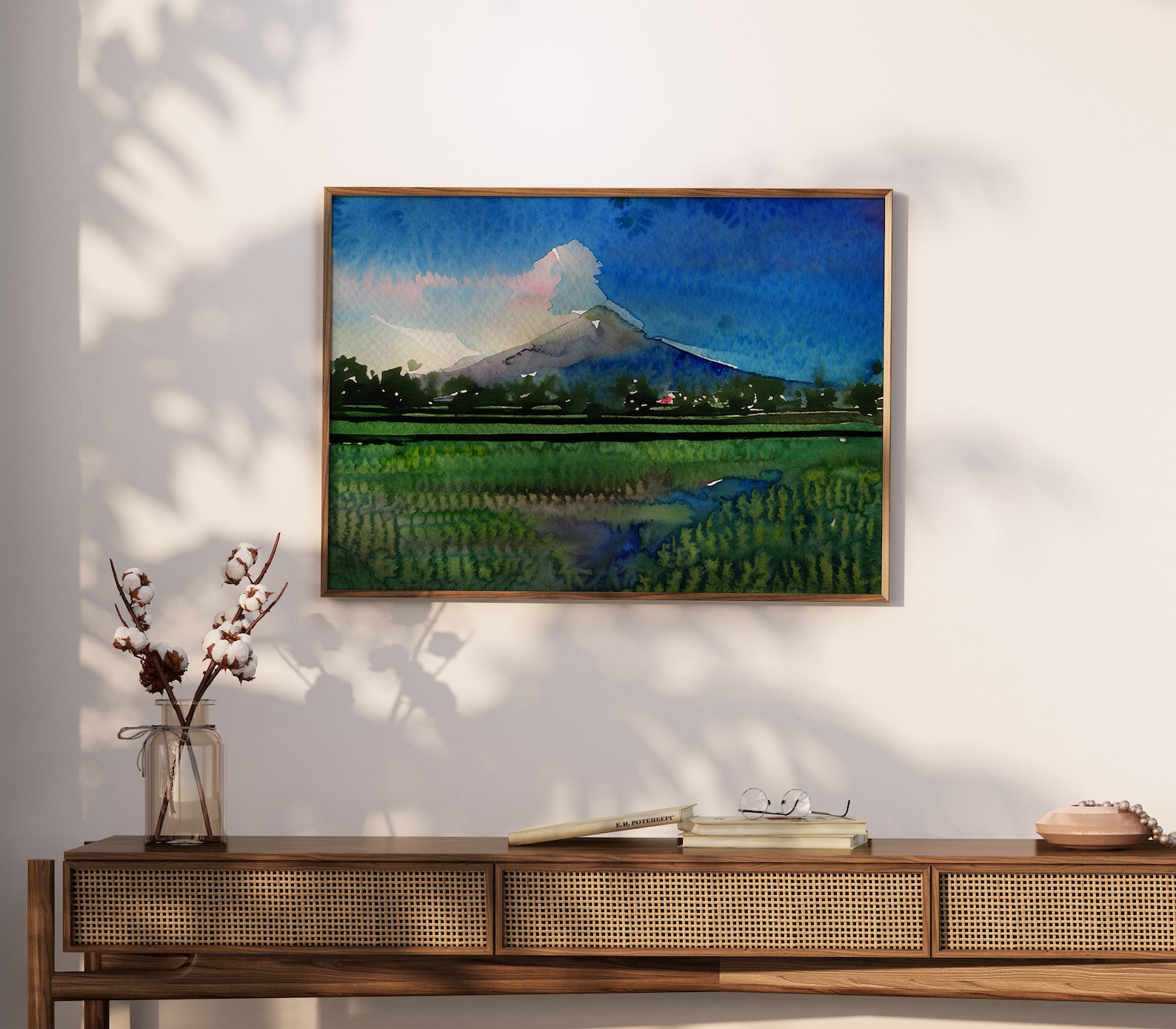 Mayon Volcano Philippines Poster Canvas Watercolor Oil Print Mayon ...