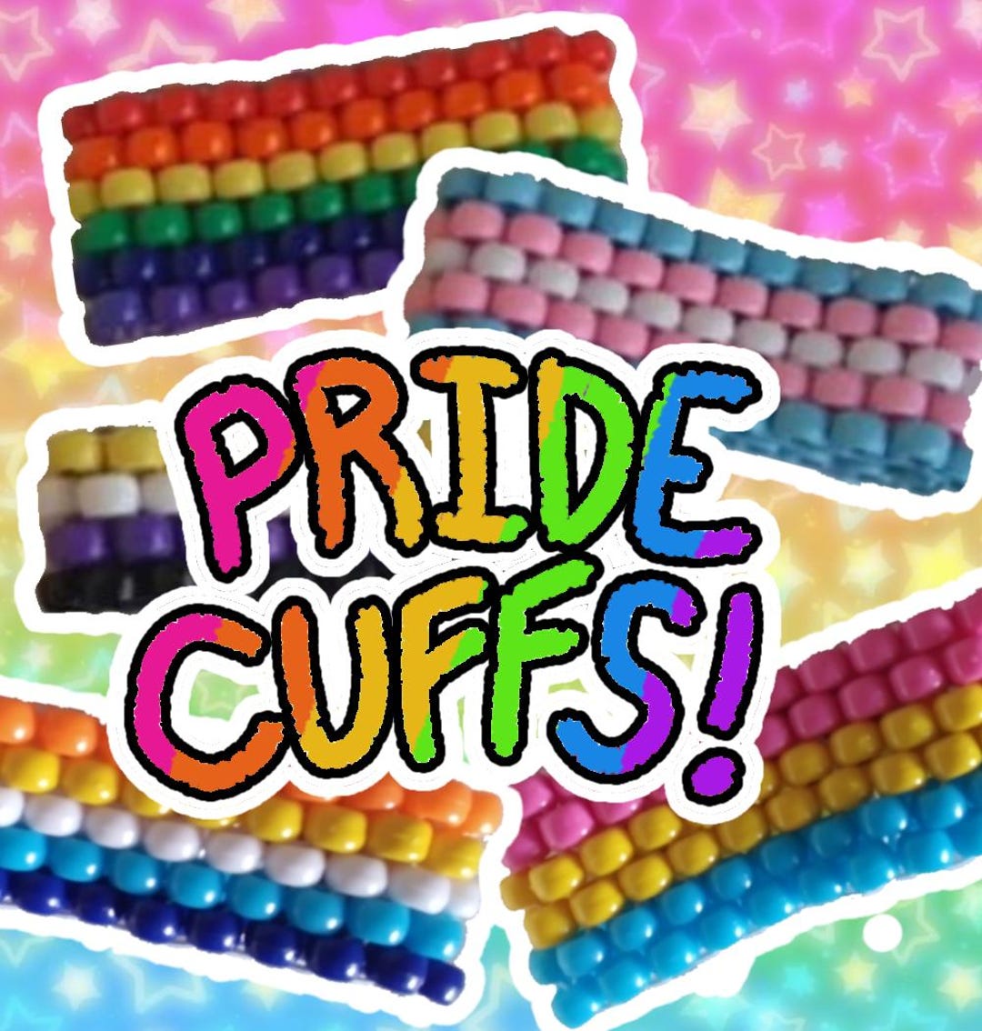 Kandi Pride Kandi Cuffs! | Custom Peyote Kandi Cuffs! Pride Month Sale ...