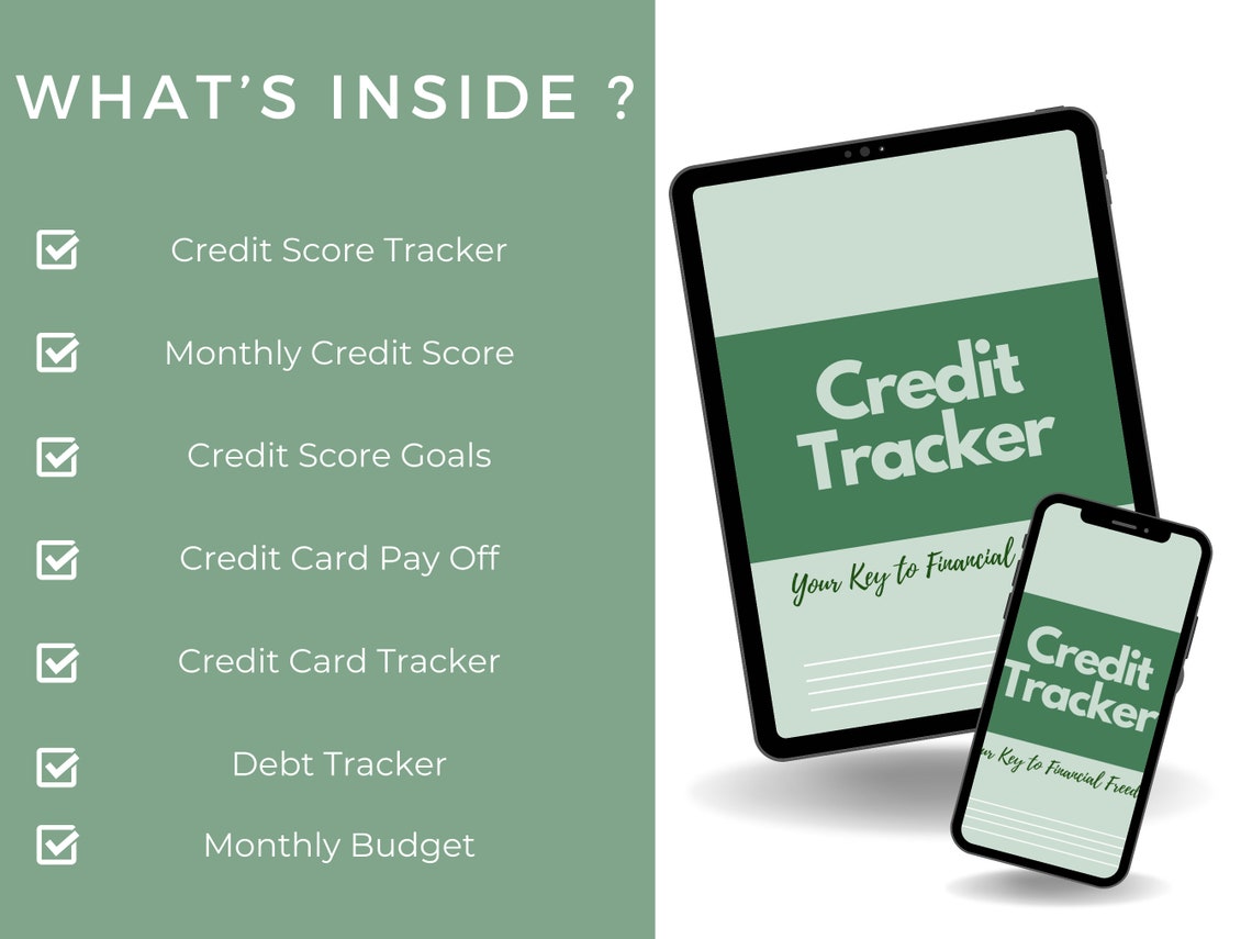 Printable Credit Tracker 2023, Debt Tracker, Expenses Tracker, Digital ...