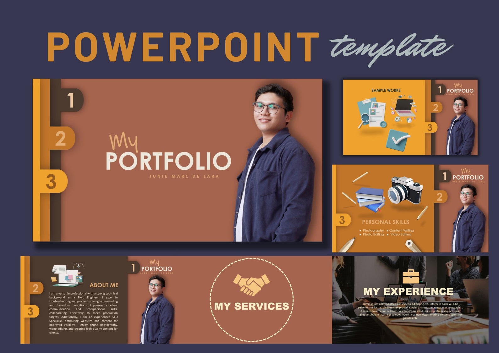 Minimal Powerpoint Template, Marketing Slide Deck, Pitch Deck ...