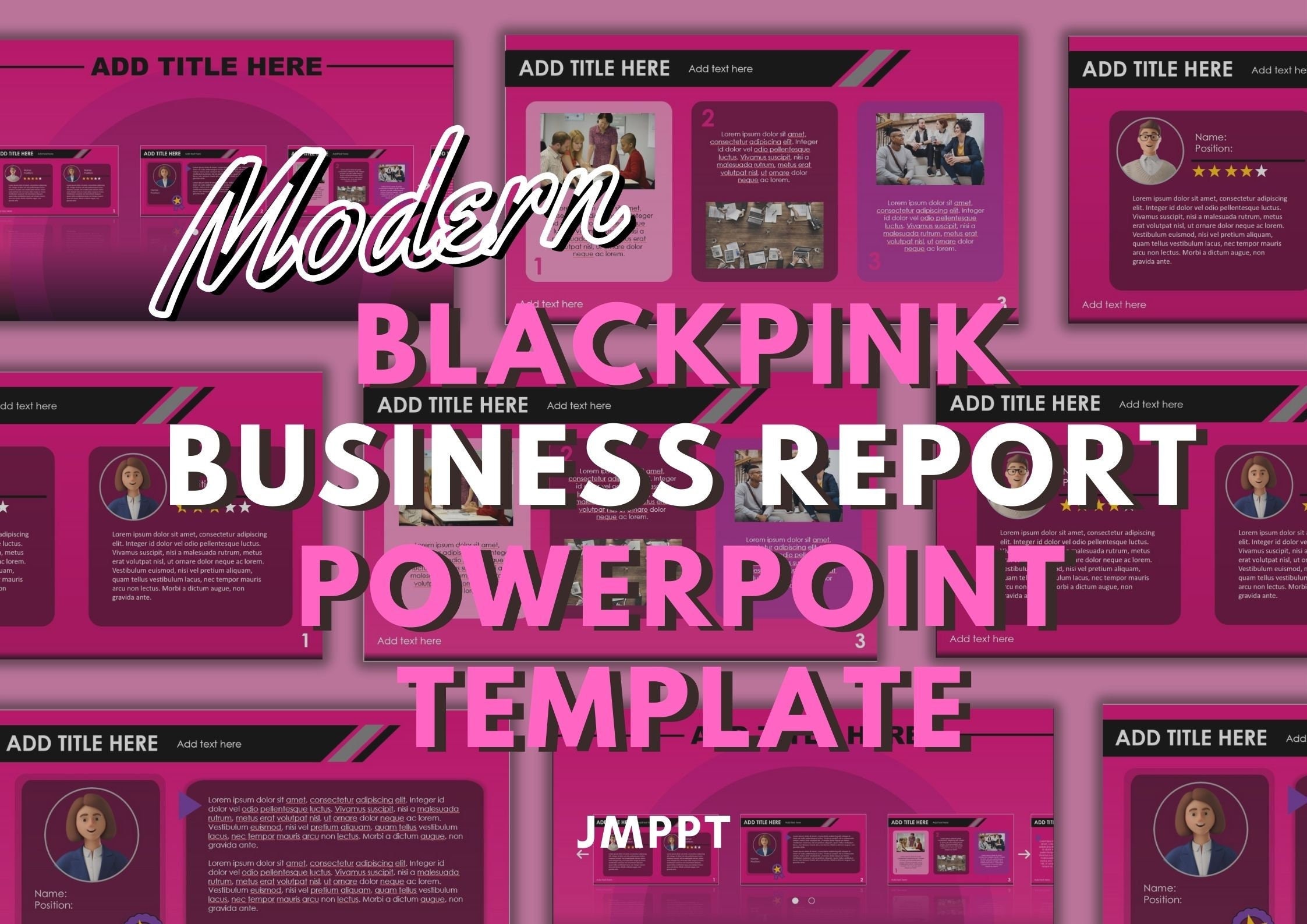 Business Plan Pink Powerpoint Template Editable Template - Etsy