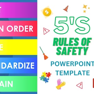 5's for Safety Powerpoint Templates - Presentation Powerpoint/ Elevate ...