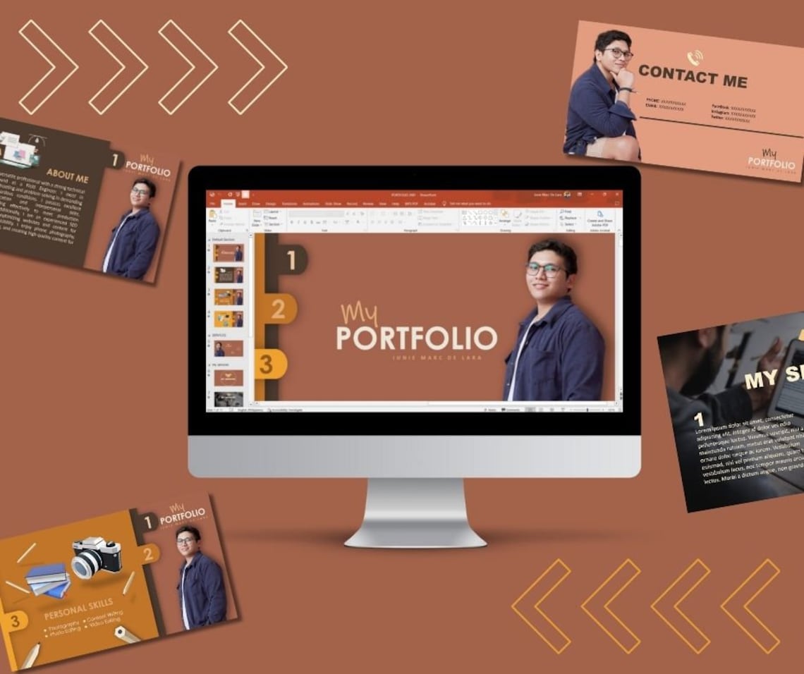 Professional Portfolio Powerpoint Template | PPT Template | Creative ...