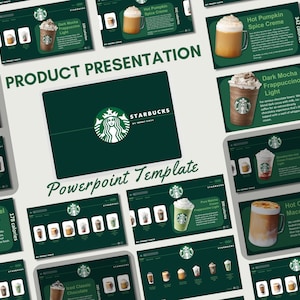 Starbucks Inspired Product Presentation Powerpoint Templates - Editable ...
