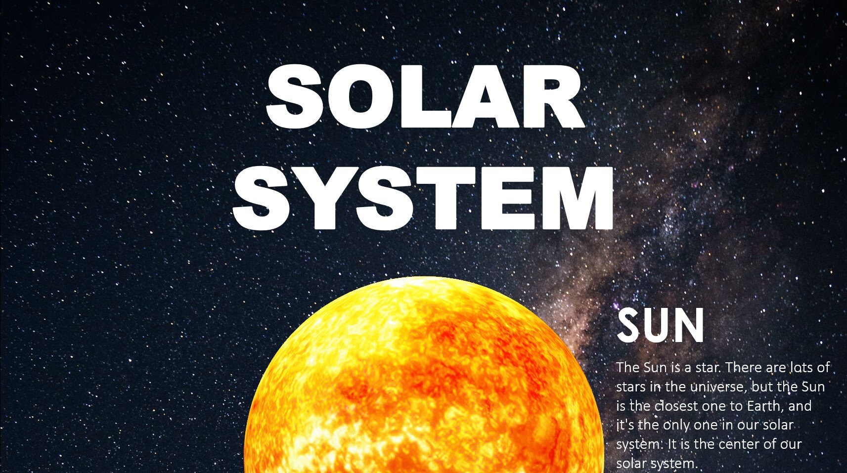 Kids Solar System Powerpoint Template, Solar System Kids, Education ...