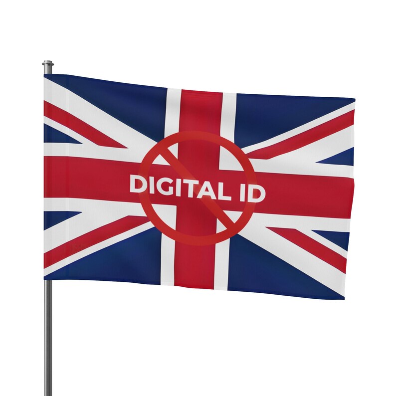 No Digital ID - Union Jack England Flag - Etsy