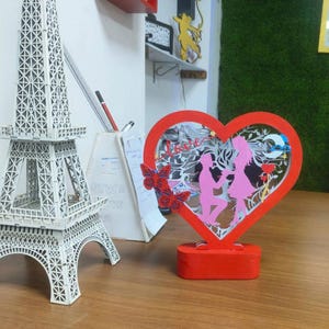 Laser Cut Valentine's Day Love Stand Gift for Her Loved Ones Gift for ...