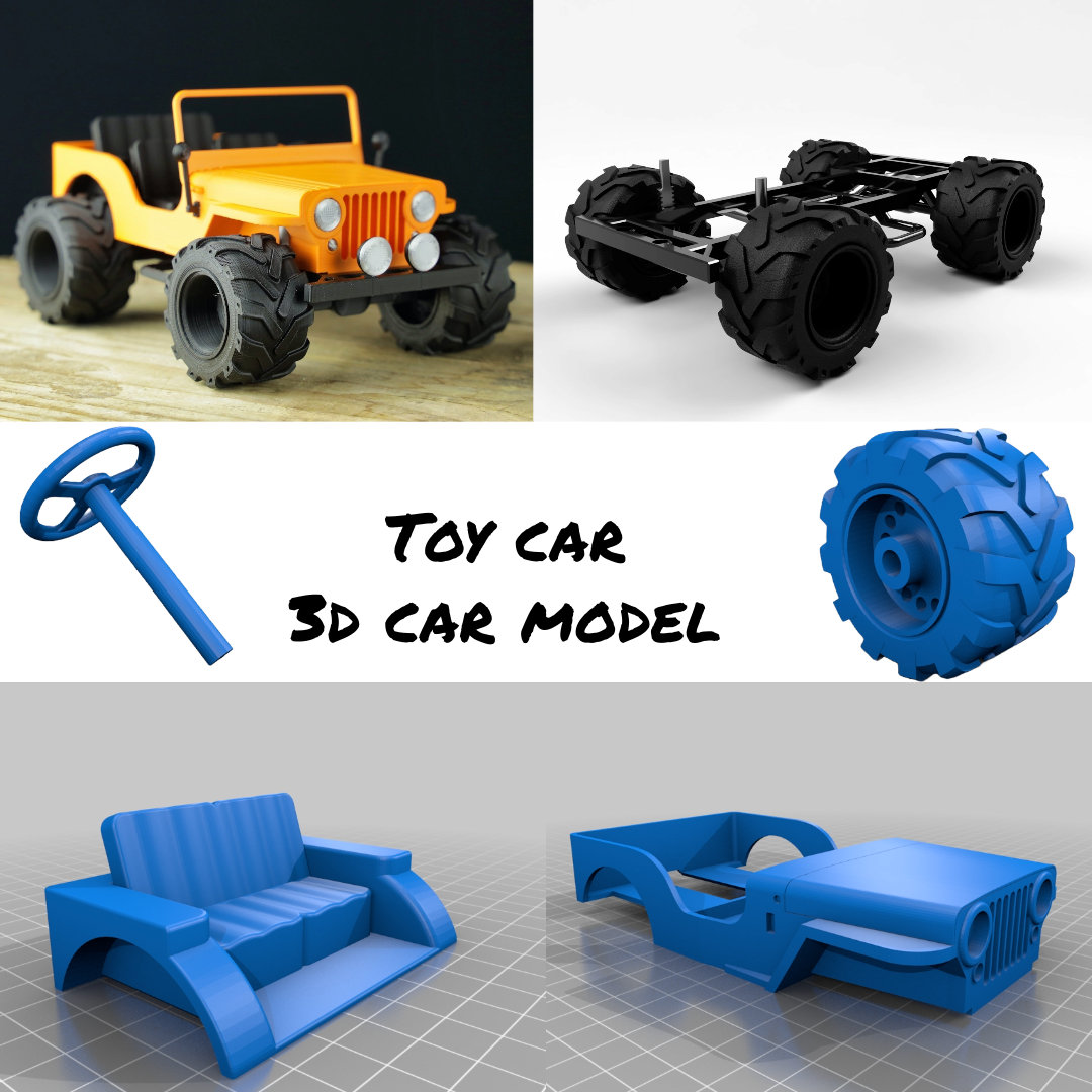 45 3d Car Model for 3d Printing, File Format: STL, Instant Download and ...