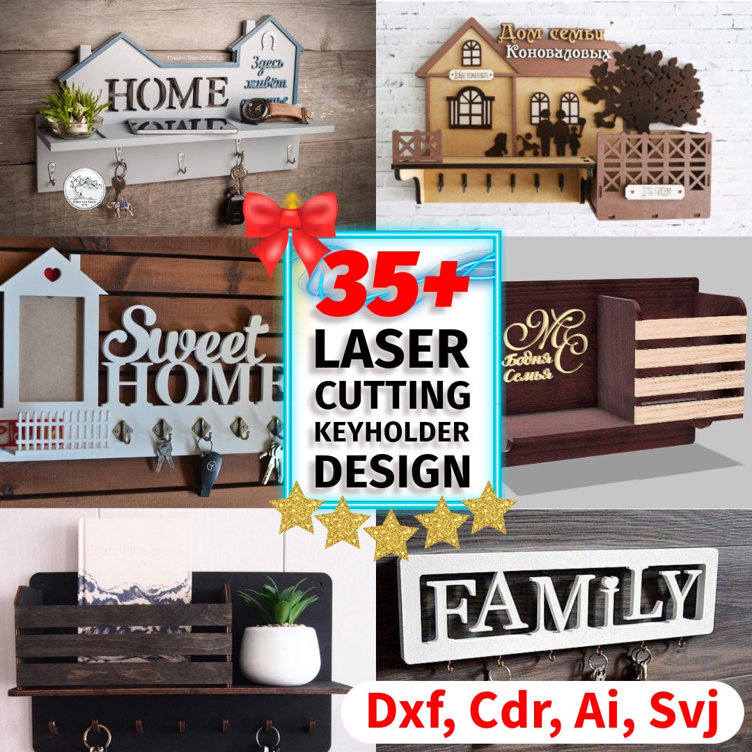 35+ Laser-cut Key Holders With Home Improvement Items, Laser Cut Design ...