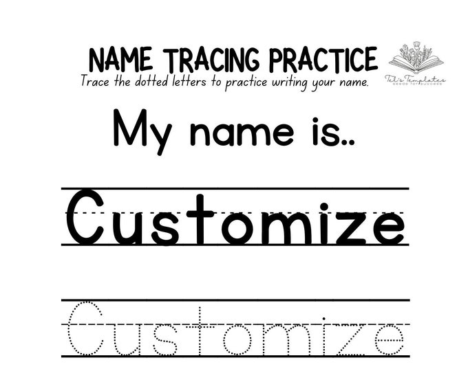 Name Tracing | Handwriting | Preschool | TK | Kindergarten | Early ...
