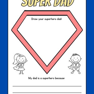 Super Dad | Father's Day Template | Father's Day | All About Dad ...