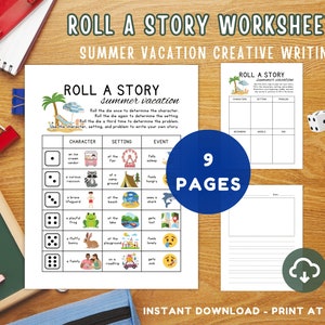 Roll a Story Summer Vacation | Stories | Creative Writing | Writing ...