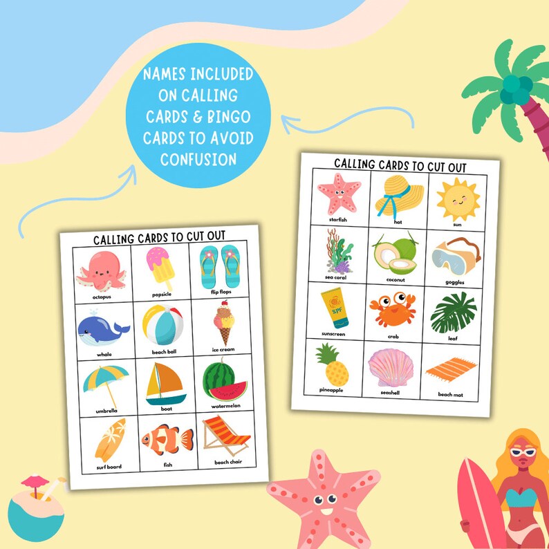 Summer BINGO Cards | Kids Activities | Summertime | Game Time | the ...
