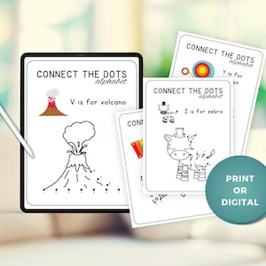 Connect the Dots Alphabet Worksheet | Letters | Early Learning ...