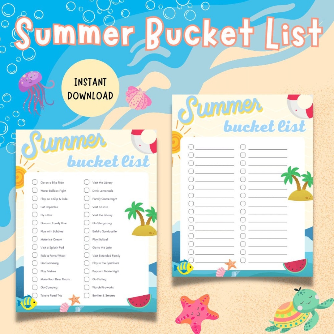 Summer Bucket List | Kids Activities | Summertime | Beach | the Great ...