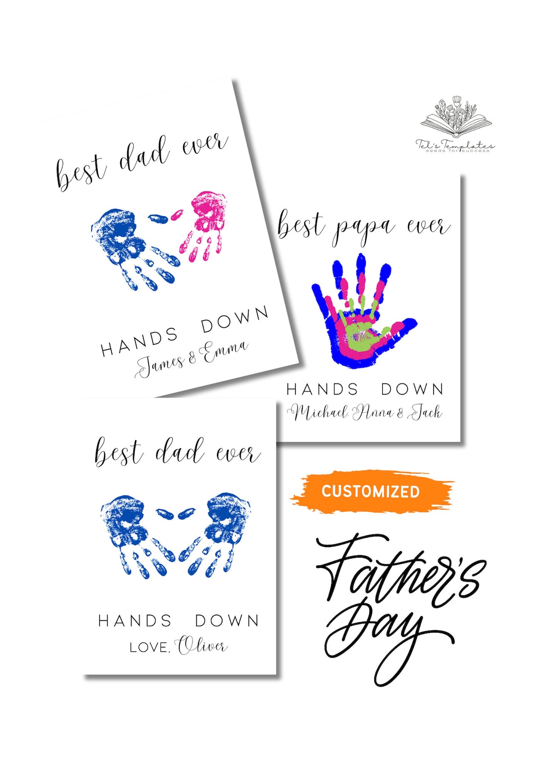 Best Dad Hands Down | Father's Day Template | Father's Day | All About ...