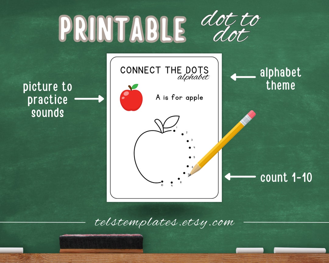 Connect the Dots Alphabet Worksheet | Letters | Early Learning ...