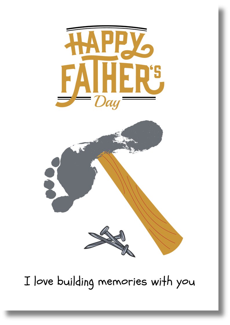 Father's Day Handprint BUNDLE 10 Handprint Crafts Footprint Crafts ...