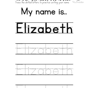 Name Tracing | Handwriting | Preschool | TK | Kindergarten | Early ...