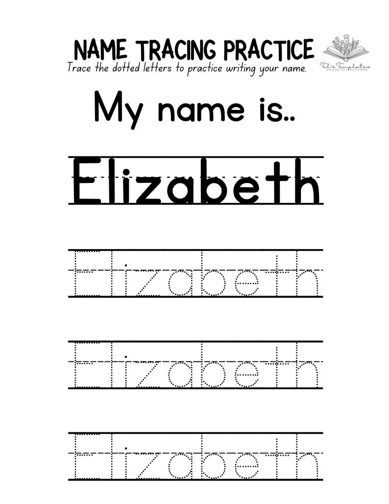 Name Tracing | Handwriting | Preschool | TK | Kindergarten | Early ...