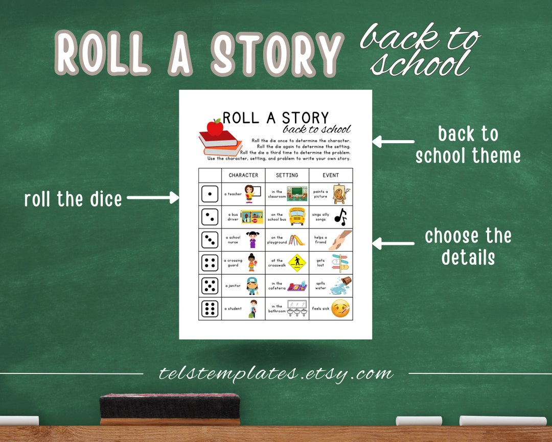Roll a Story Back to School | Stories | Creative Writing | Writing ...