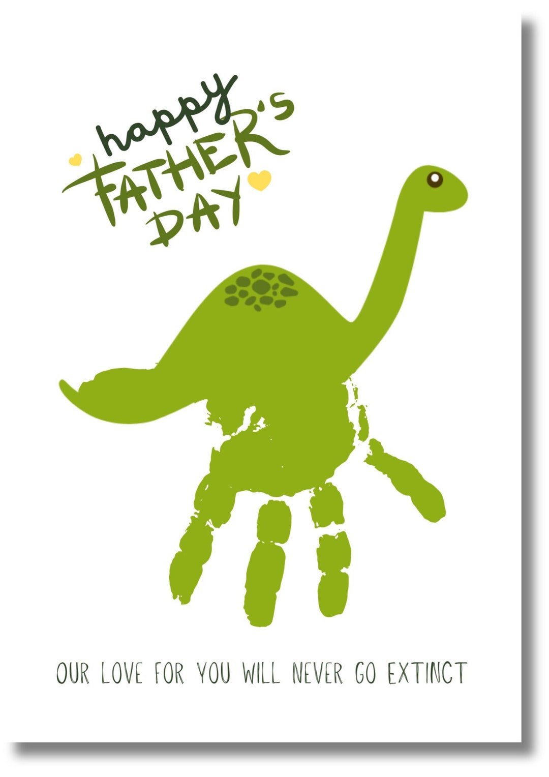 Father's Day Handprint Craft | Dinosaur | Handprint Crafts | Footprint ...