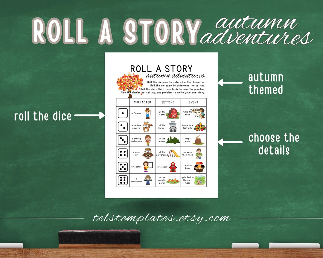 Roll a Story Autumn Adventures | Stories | Creative Writing | Writing ...