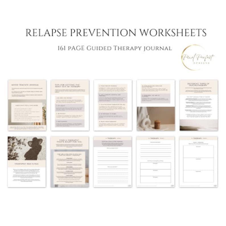 Relapse Prevention Plan Crisis Plan Addiction Recovery Worksheet ...