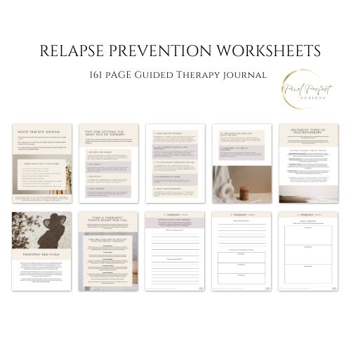 Relapse Prevention Plan Crisis Plan Addiction Recovery Worksheet ...