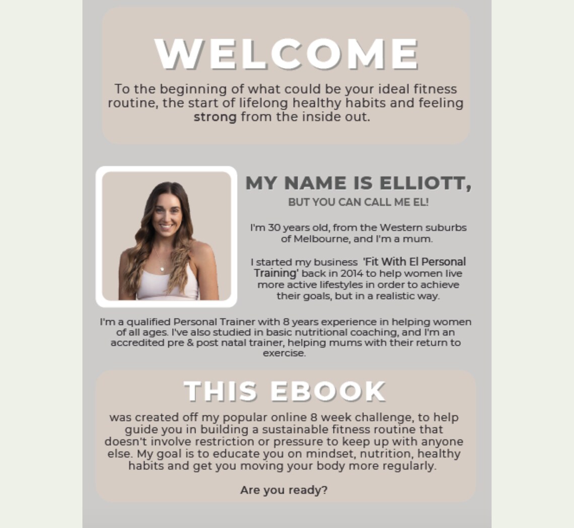 Fitness Challenge Ebook | 8 Week Challenge | Workout Plan | Beginner ...