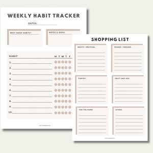 FITNESS + MEAL Planner | Workout Tracker | Food Diary | Habit Tracker ...