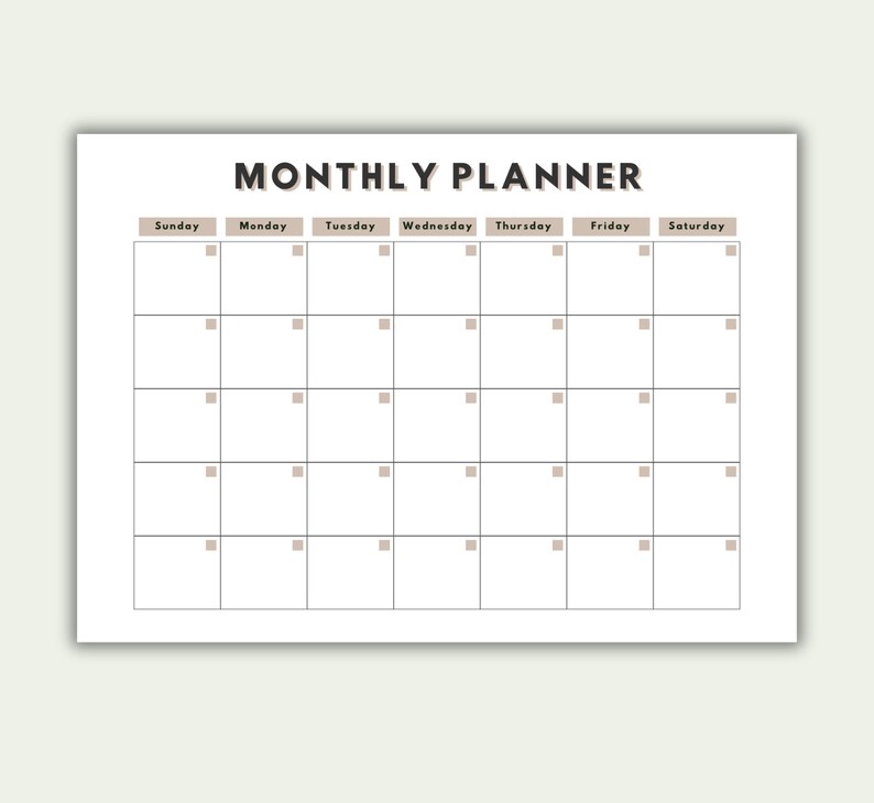 PRINTABLE DAILY PLANNER | Weekly Planner | 7 Day Planners | Printable ...
