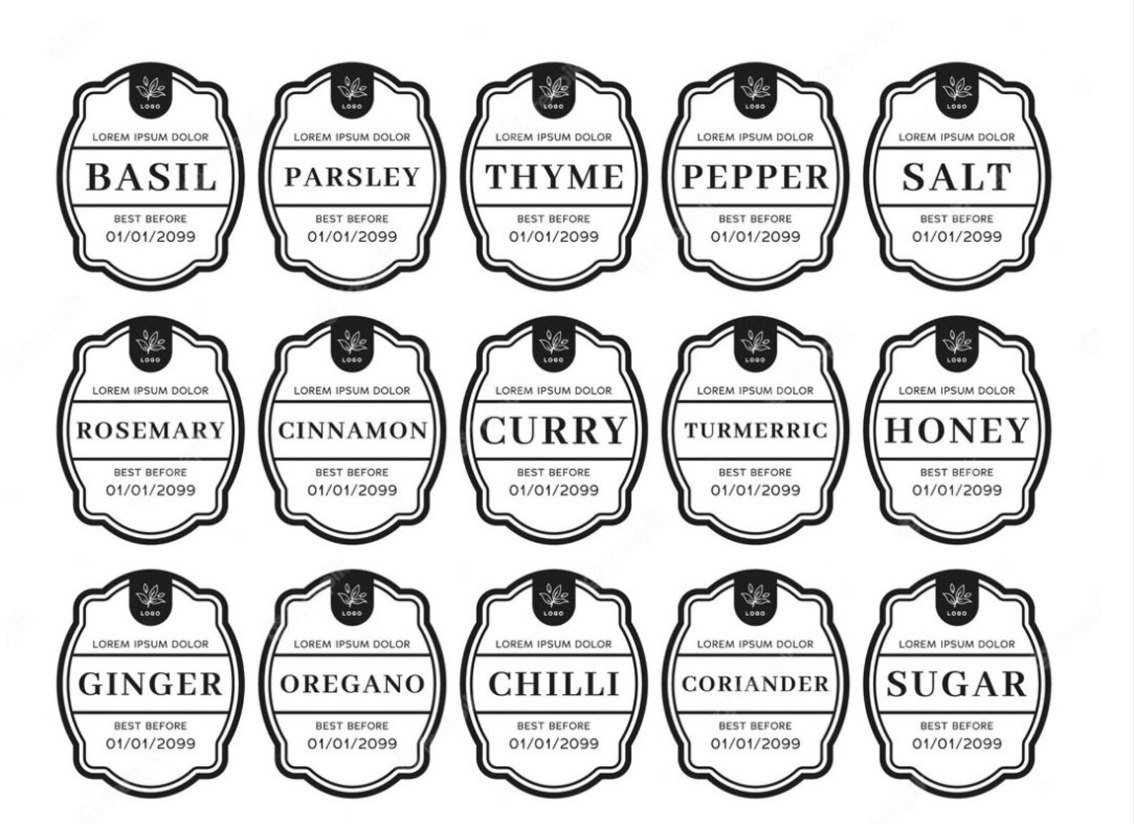 Kitchen Storage Labels - Etsy