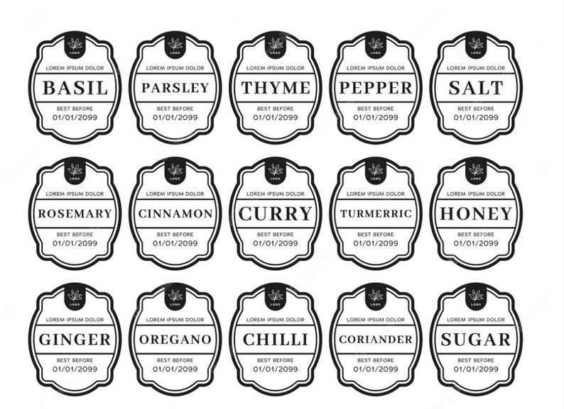 Kitchen Storage Labels - Etsy