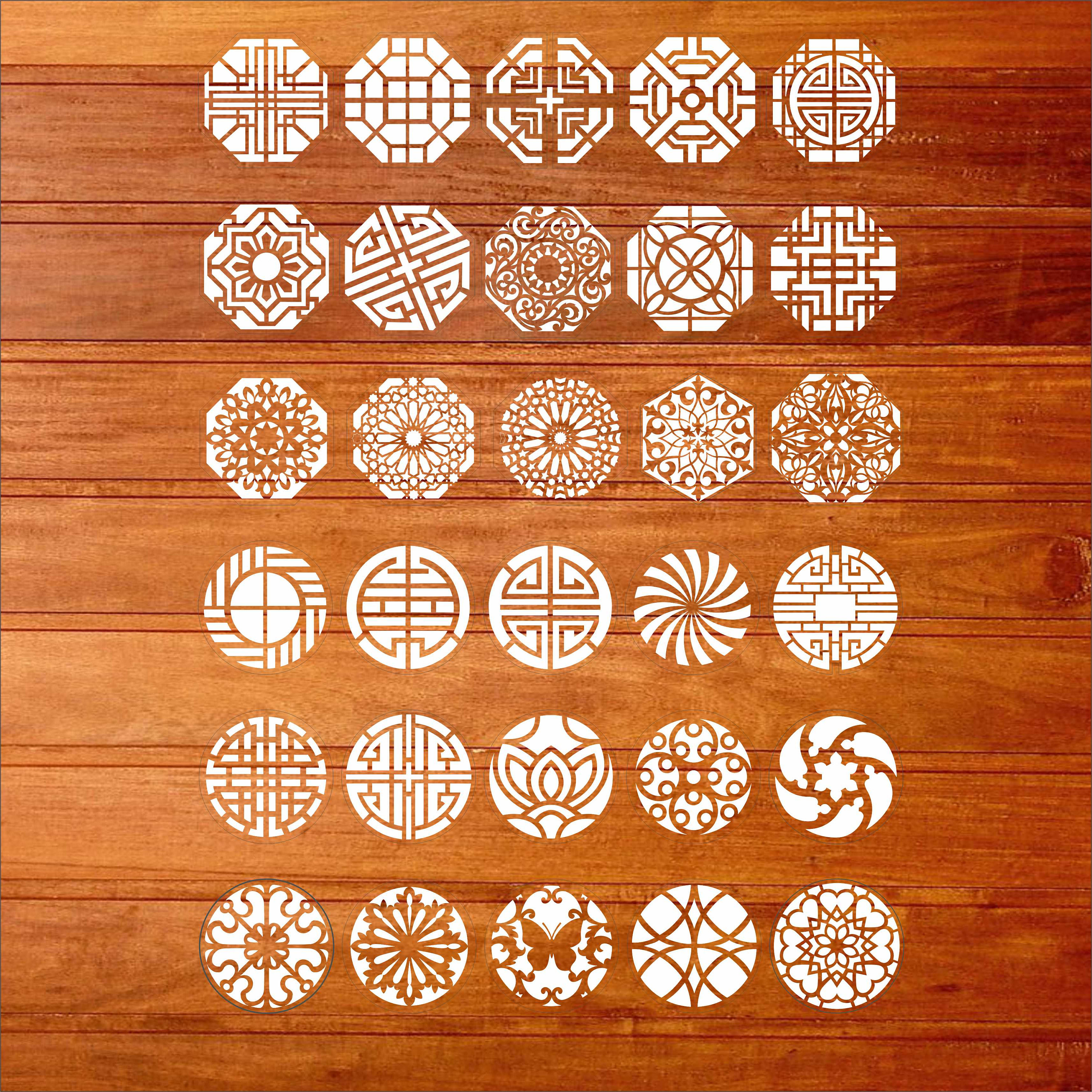 150 Designs of Abstract Laser Cut, Circle Panel Cnc, Wall Decor Cnc, Pattern, Print, DXF,SVG ...