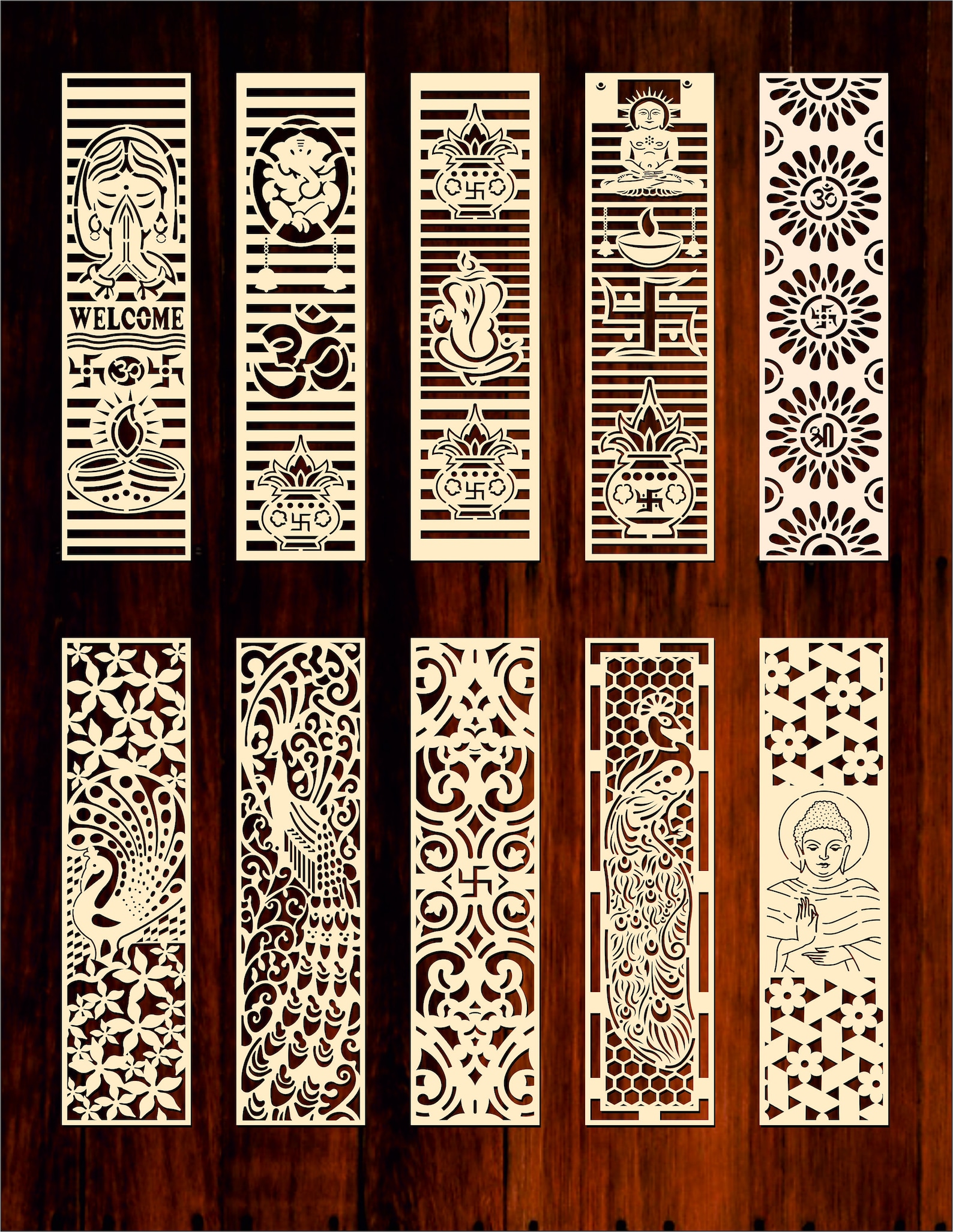 Decorative Panel,laser Cut Wood Panel, CNC Panel, Dxf Panel | Engraving ...