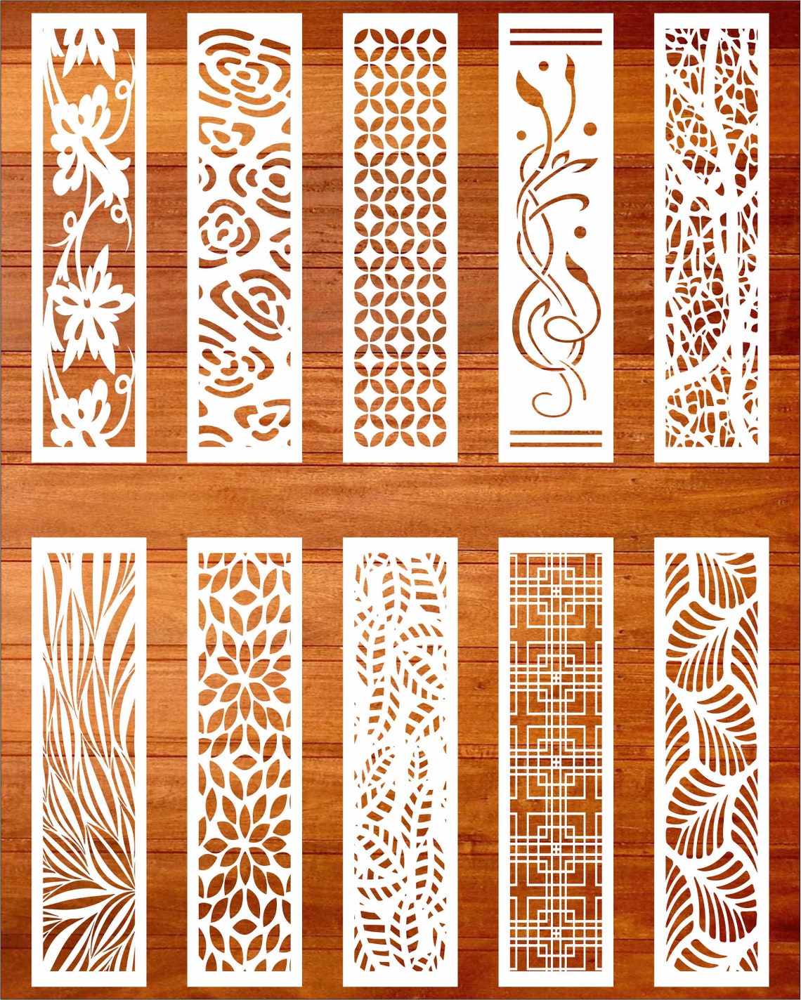 Decorative Panel Laser Cut Wood Panel, CNC Panel, Dxf Panel Engraving ...