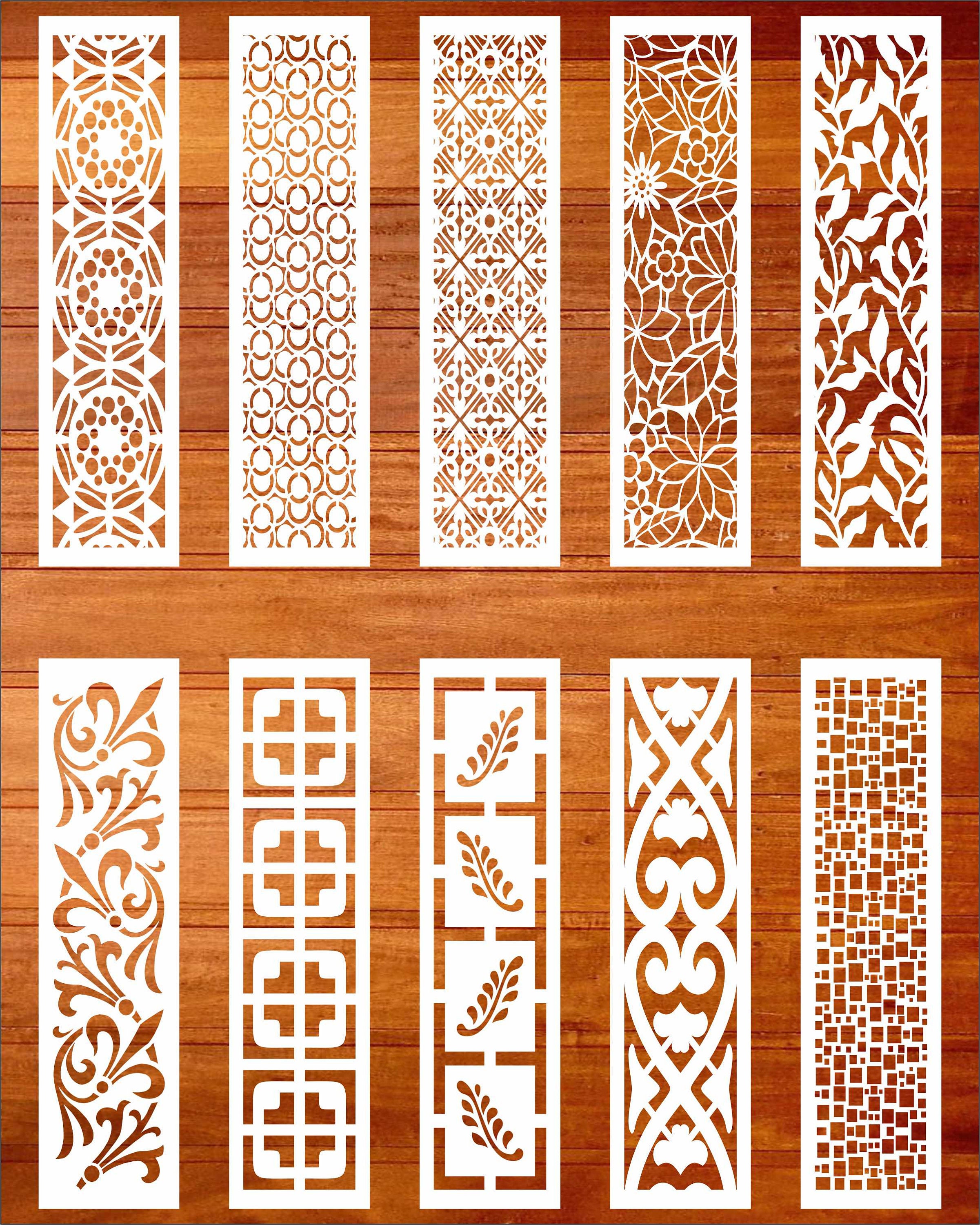 Decorative Panel Laser Cut Wood Panel, CNC Panel, Dxf Panel | Engraving ...