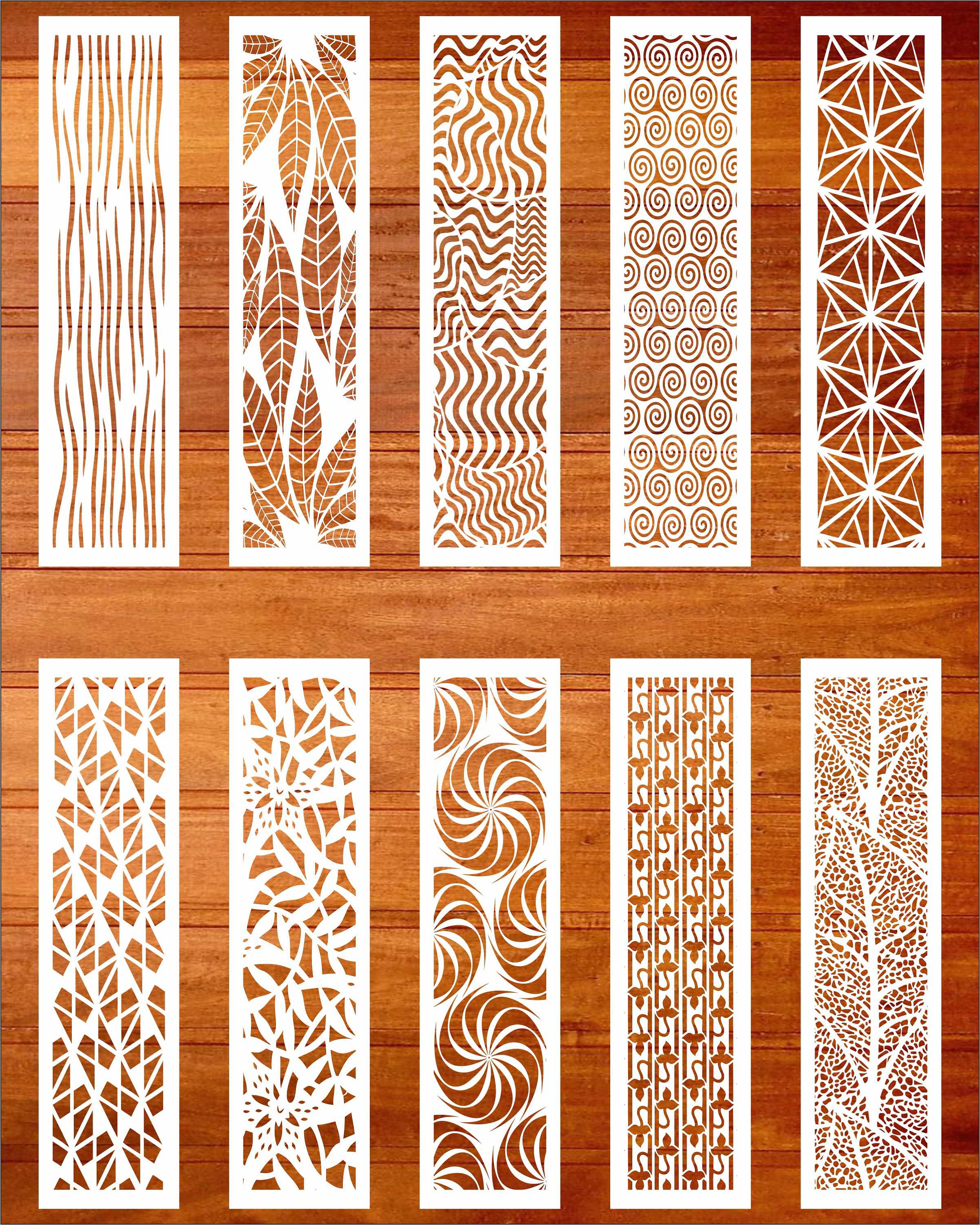 Decorative Panel Laser Cut Wood Panel, CNC Panel, Dxf Panel | Engraving ...