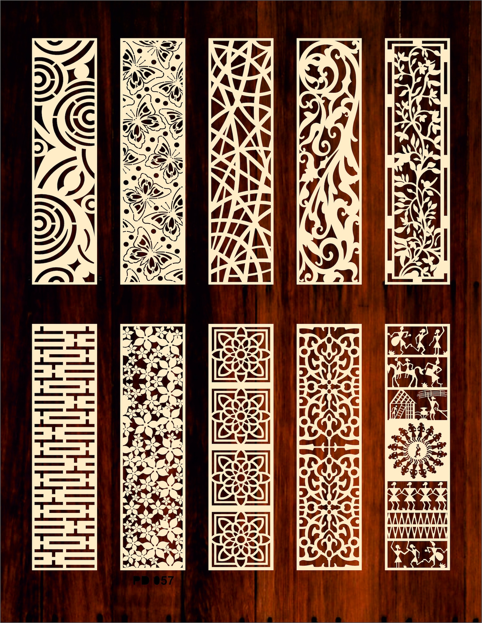 Decorative Panel,laser Cut Wood Panel, CNC Panel, Dxf Panel | Engraving ...