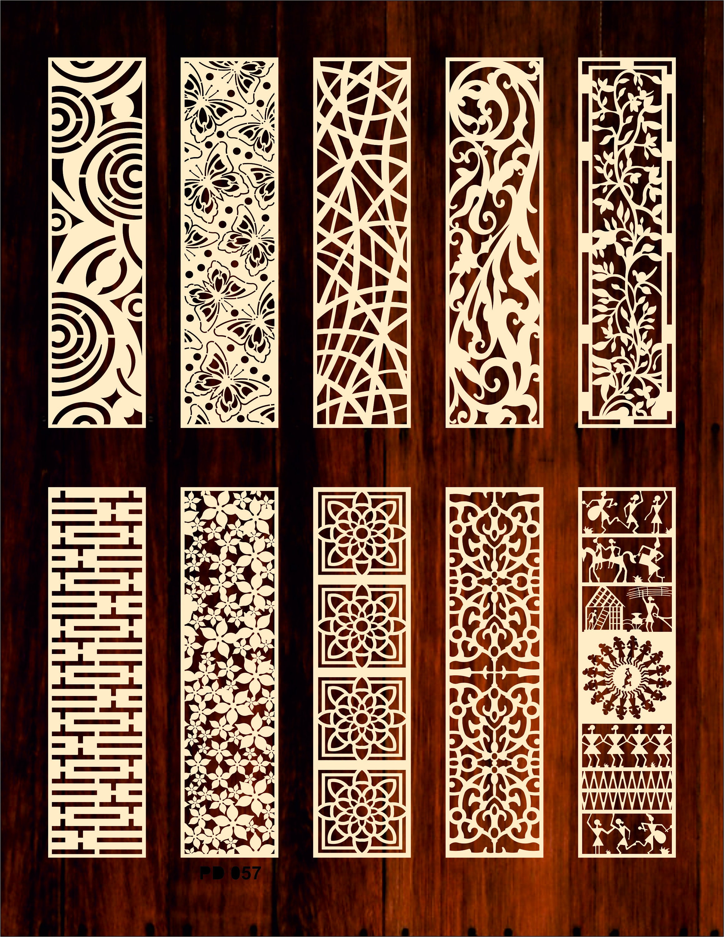 Decorative Panel,laser Cut Wood Panel, CNC Panel, Dxf Panel | Engraving ...