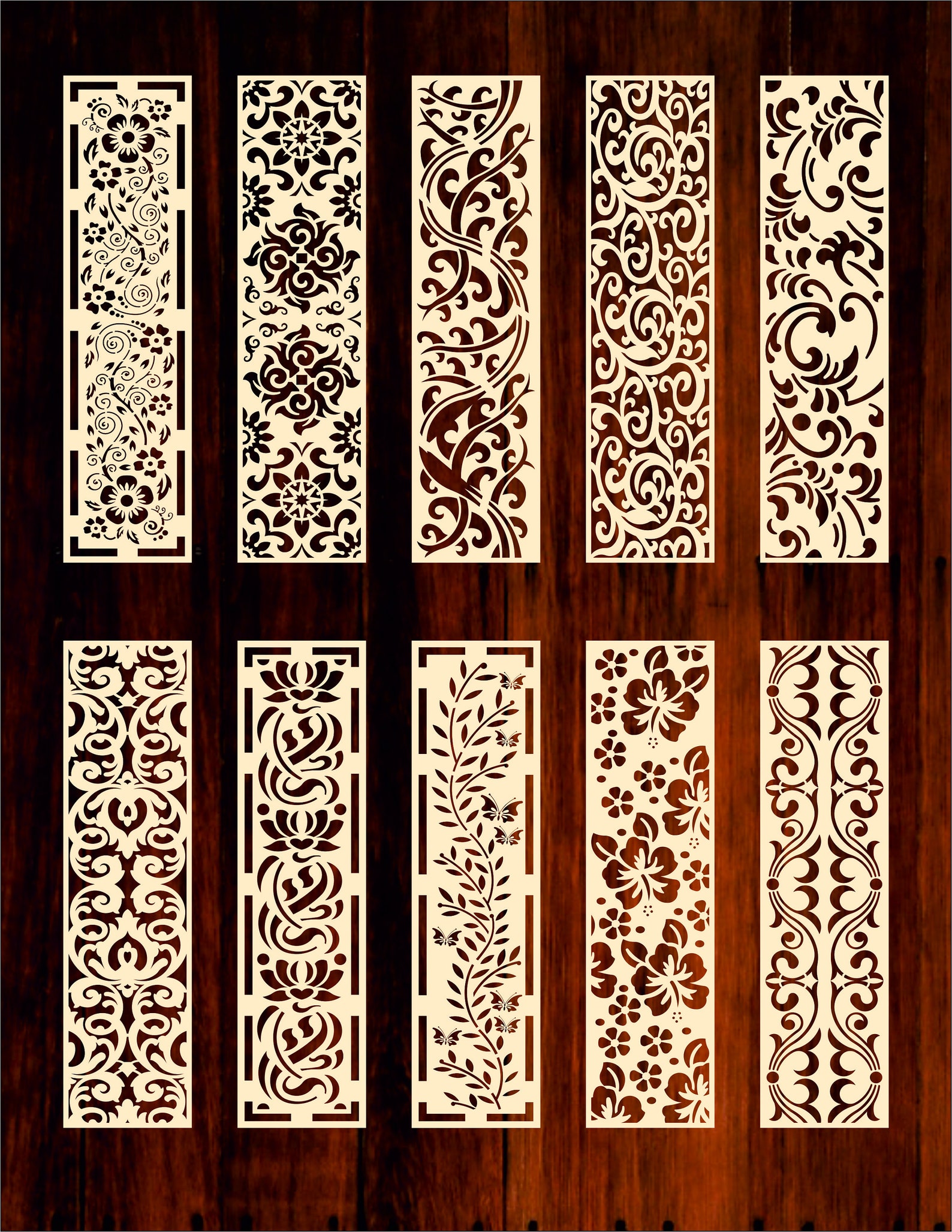Decorative Panel,laser Cut Wood Panel, CNC Panel, Dxf Panel | Engraving ...