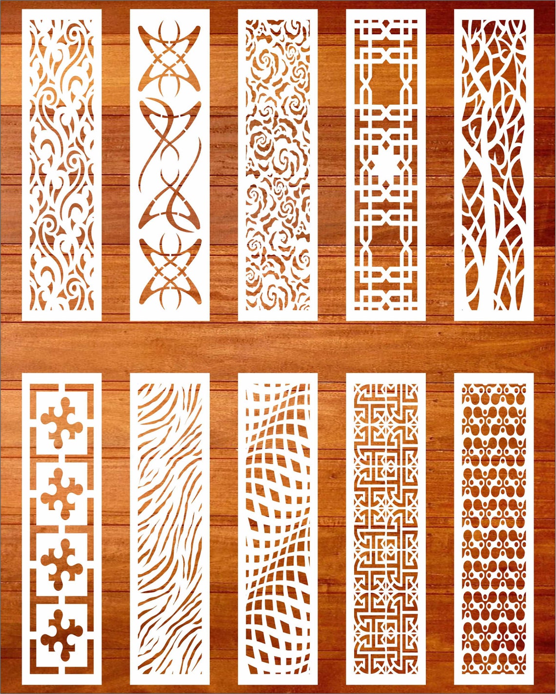 Decorative Panel Laser Cut Wood Panel, CNC Panel, Dxf Panel Engraving ...