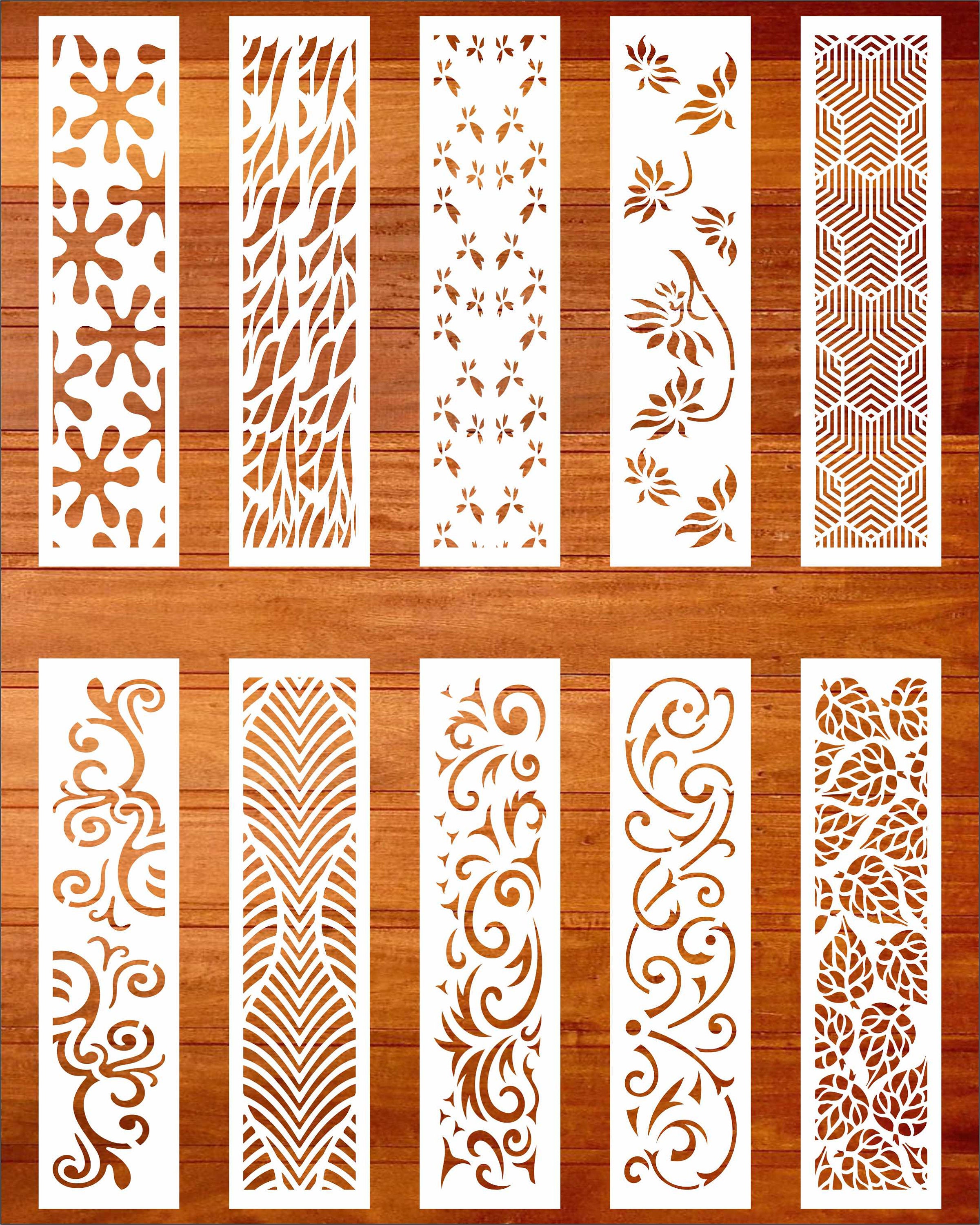 Decorative Panel Laser Cut Wood Panel, CNC Panel, Dxf Panel | Engraving ...
