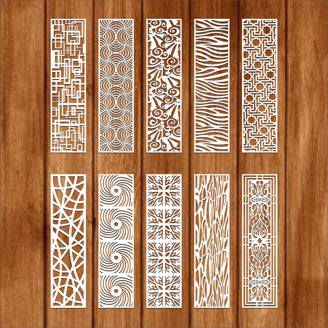Decorative Panel Laser Cut Wood Panel, CNC Panel, Dxf Panel Engraving ...